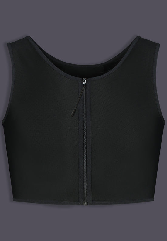Basic Chest Binder Zipper | Black | UNTAG | For every body