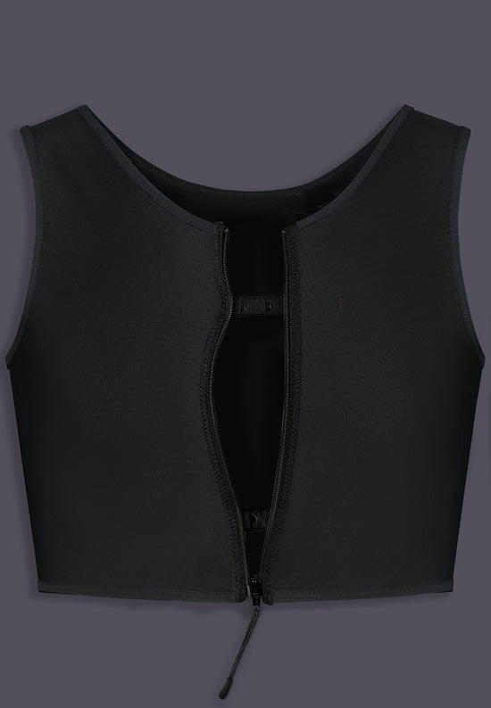 Basic Chest Binder Zipper | Black | UNTAG | For every body