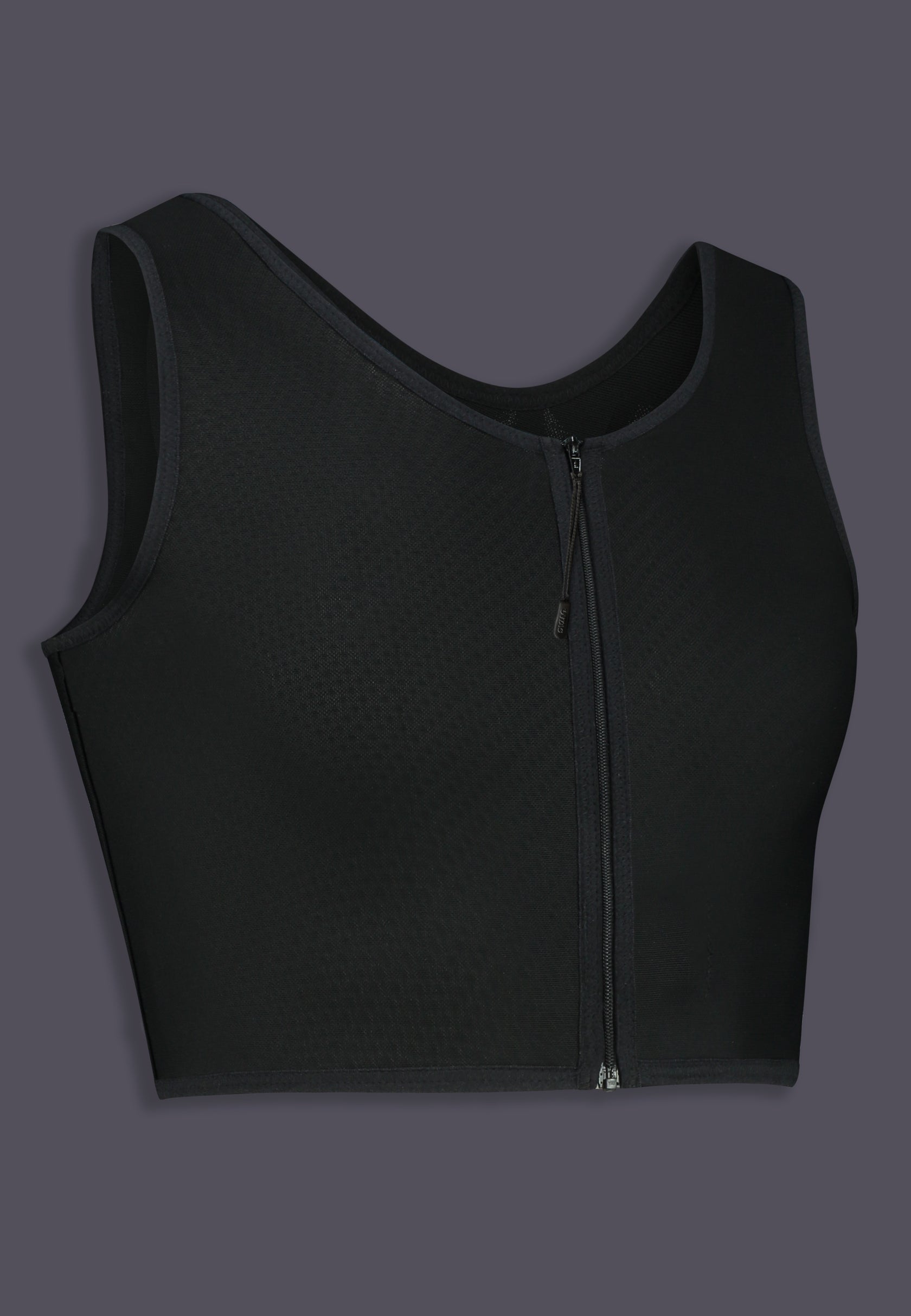 Basic Chest Binder Zipper | Black | UNTAG | For every body
