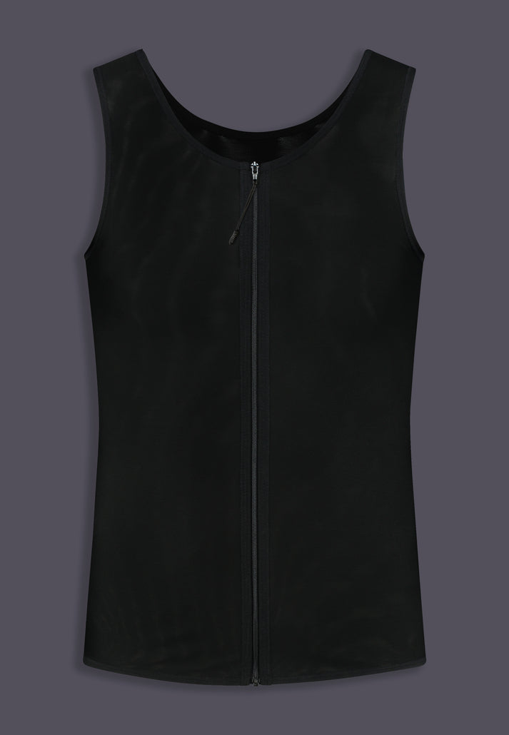 Singlet binder with zipper | Black | UNTAG | For every body