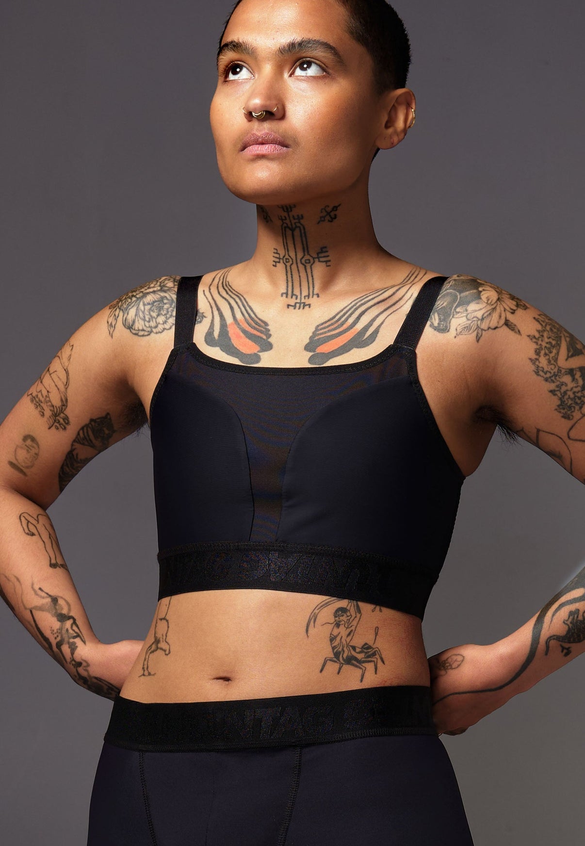 Athletic chest binder black | UNTAG | For every body