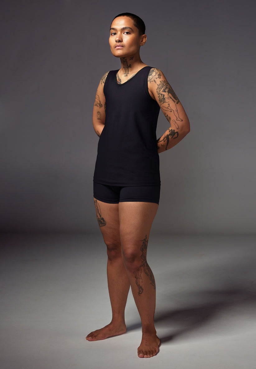 Built-in Singlet Binder black | UNTAG | For every body